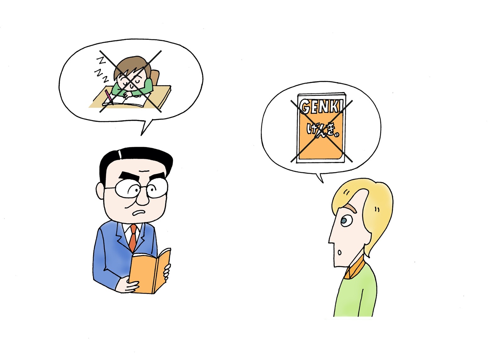 Genki Conversation Prompt Images for Japanese Language Courses